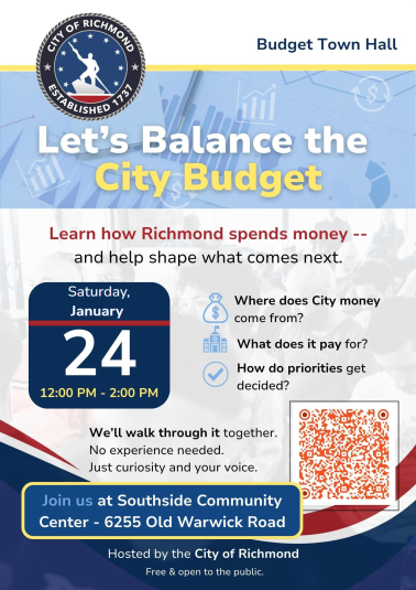 24 Jan Budget Town Hall | Richmond